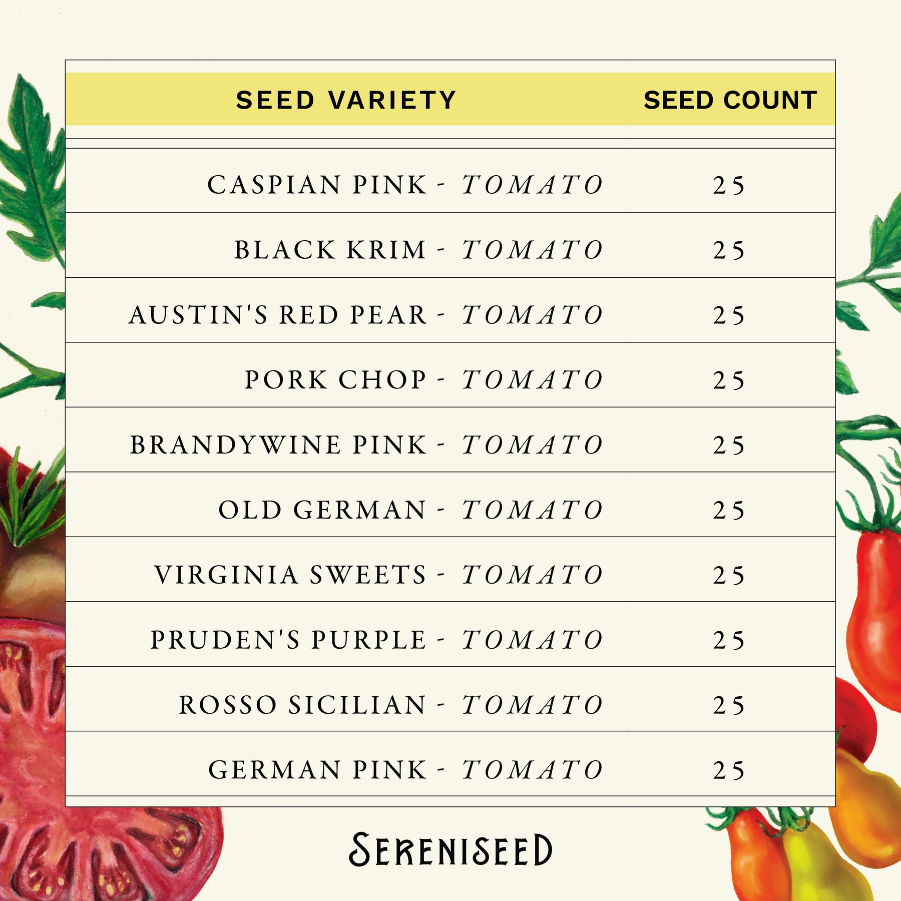 Seed Collections - Sereniseed