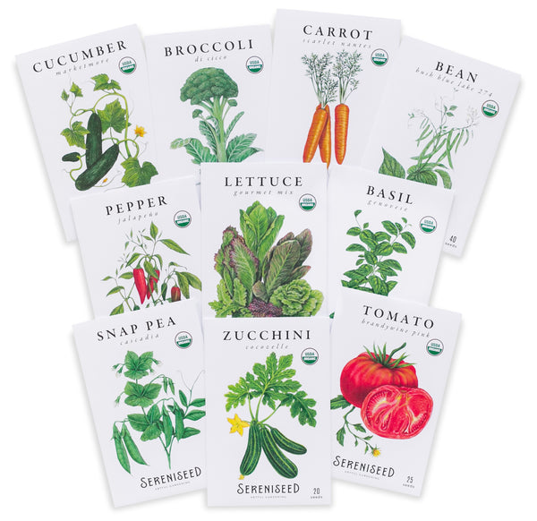 Vegetable Seed Collection (10-Pack) - Sereniseed